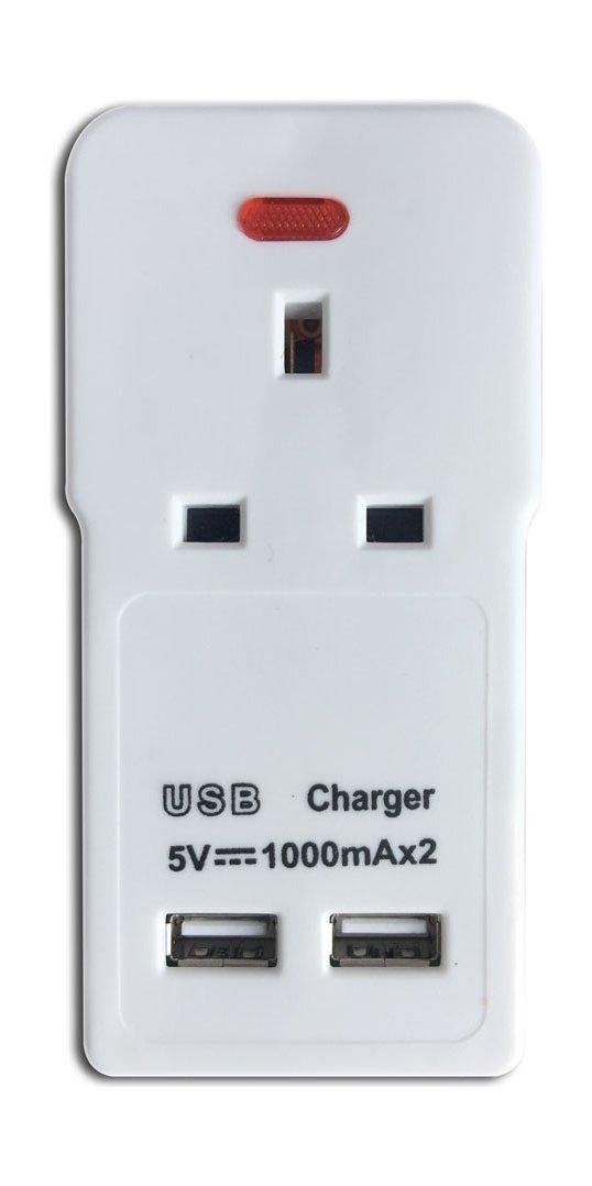 Datazone One Way Power converter with 2 USB Ports - DZ-U7007 | Xcite KSA