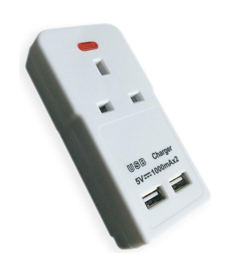 Datazone One Way Power converter with 2 USB Ports - DZ-U7007 | Xcite KSA