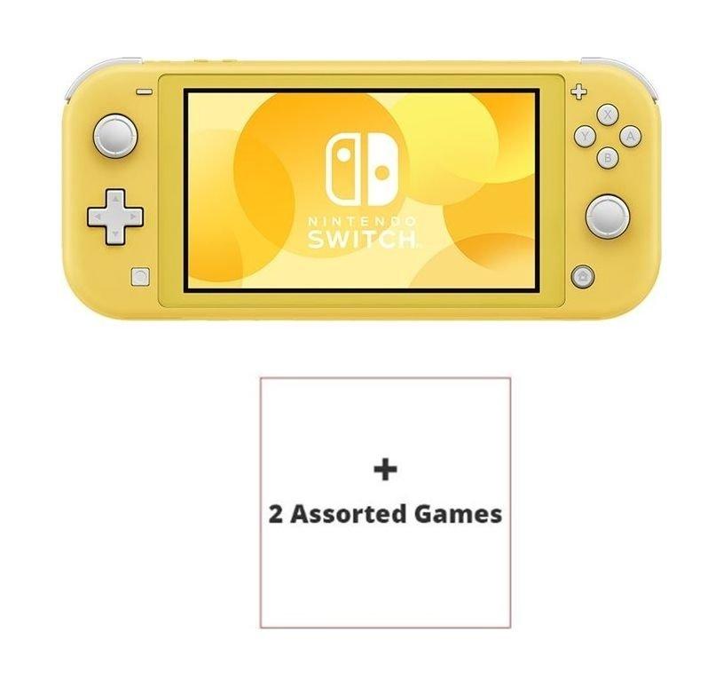 Nintendo Switch Lite Gaming Console Yellow + 2 Assorted Games Price in ...