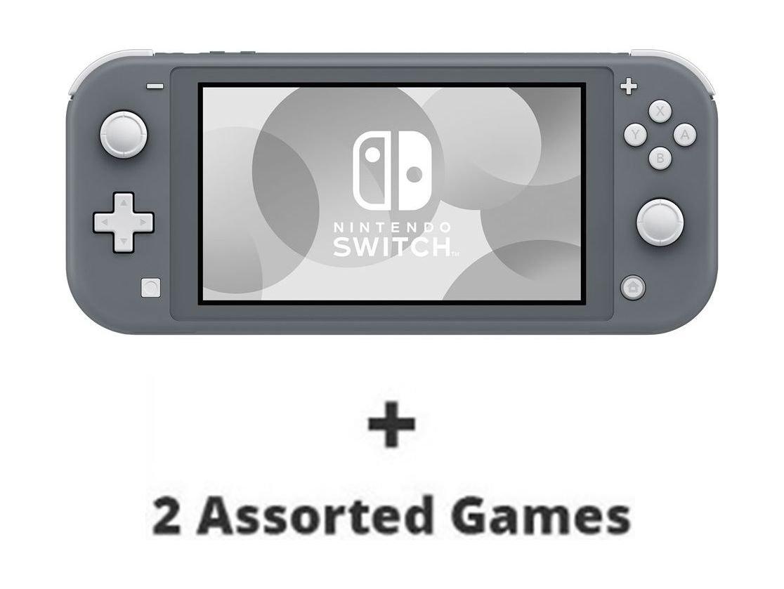 Nintendo Switch Lite Gaming Console Grey + 2 Assorted Games Price in ...