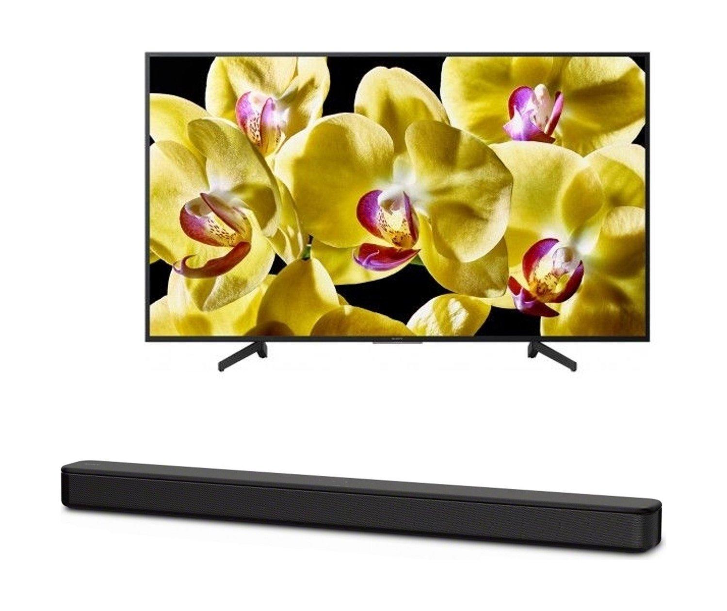 سعر Sony 55-inch 4K Ultra HD Smart LED TV - KD-55X8077G + Sony 120W ...