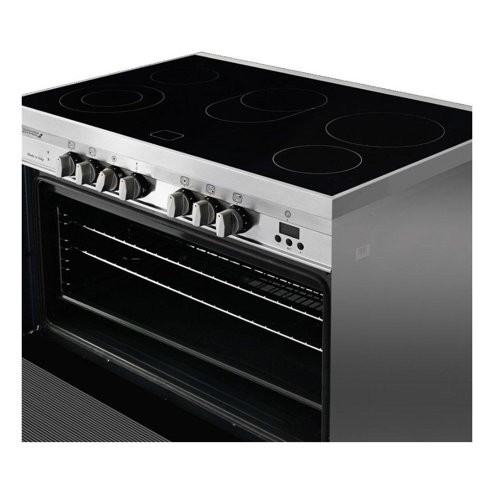 Glem 90X60 CM 5 Burner Electric Cooker (SB9624VI) - Stainless Steel ...