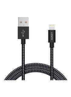 Aukey MFi Lightning Sync & Charge Cable 1.2m - Black Price in Kuwait ...