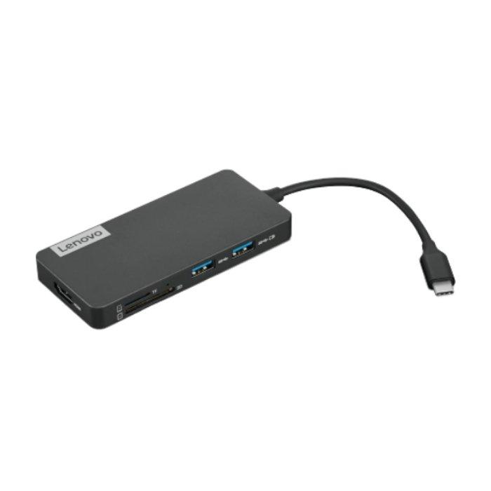 Lenovo USB-C 7-in-1 Travel Hub - Black (GX90T33021) Price in Kuwait - Xcite