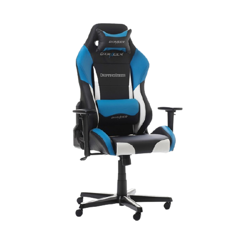 DXRACER Drifting Series Gaming Chair - Black/White/Blue Price in Kuwait ...