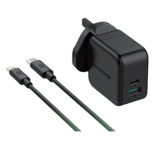 RAVPower PD 18w Charger + 1m USB Cable Combo (RP-PC109) - Black Price ...