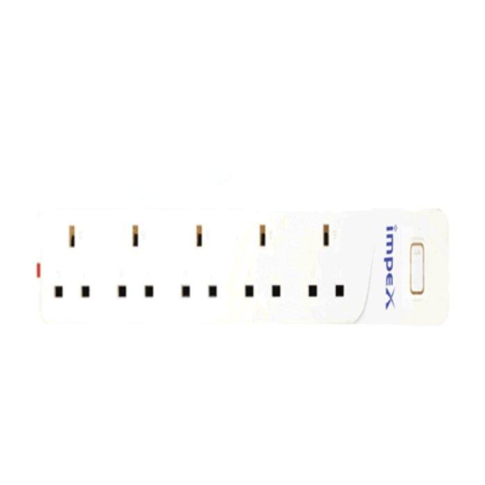 Impex 5 Way Power Socket Extension - 3 Meters Price in Kuwait - Xcite