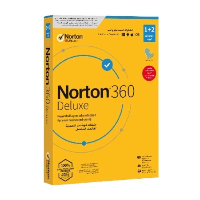 Symantic Norton Anti-Virus 360 Deluxe 25GB - 1 User 3 Devices 1 Year ...