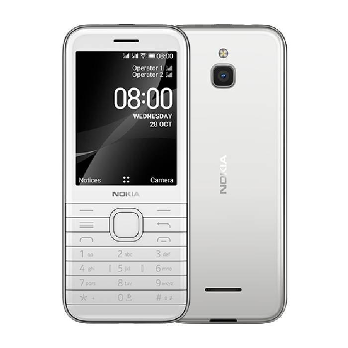 Nokia 8000 4G 2.8" 512MB Phone - White Price in Kuwait - Xcite