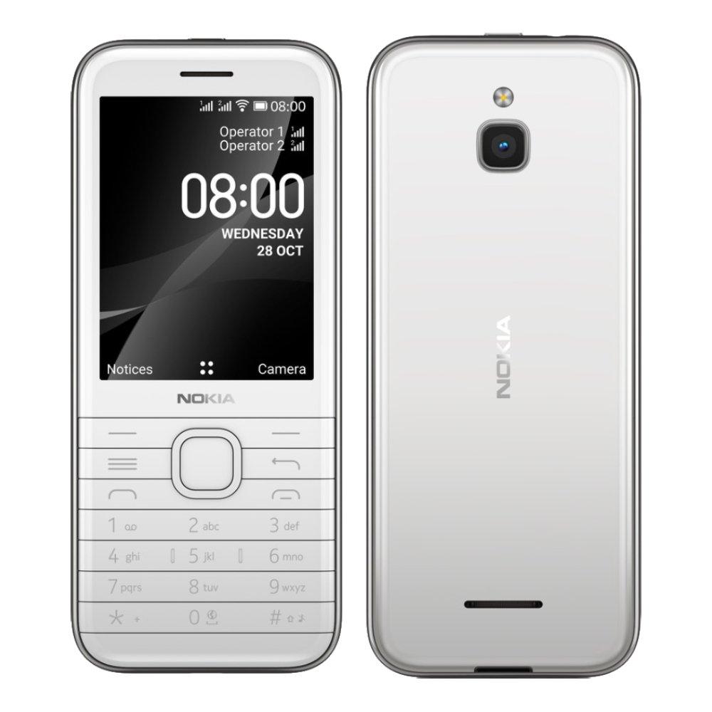 Nokia 8000 4G 2.8" 512MB Phone - White Price in Kuwait - Xcite