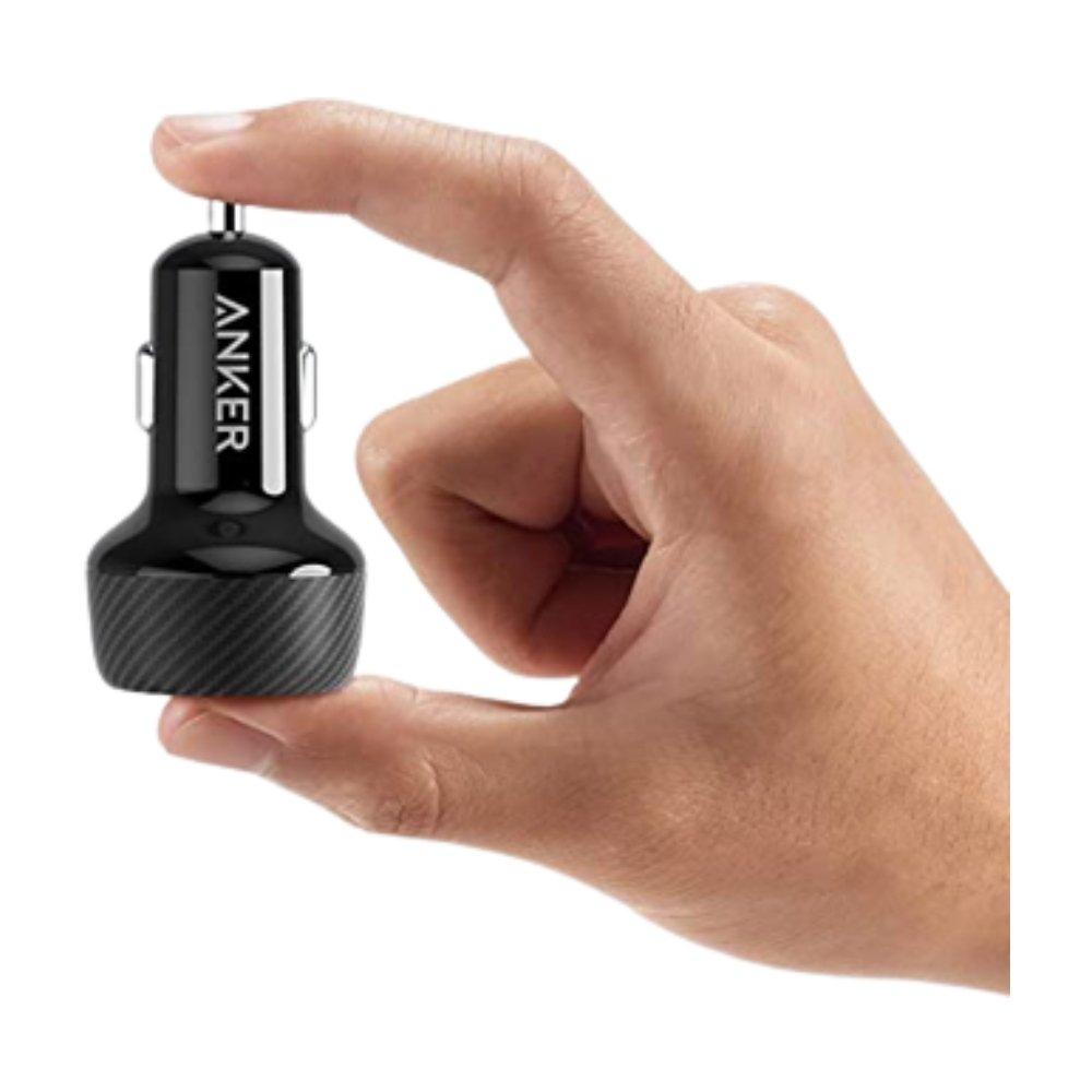 Anker PowerDrive Speed 2 Ports Car Charger - Black Price in Kuwait - Xcite