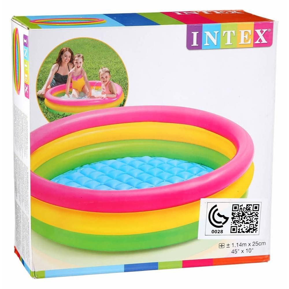 Intex 3 Ring Pool, 57412 - Multicolor| Xcite Kuwait