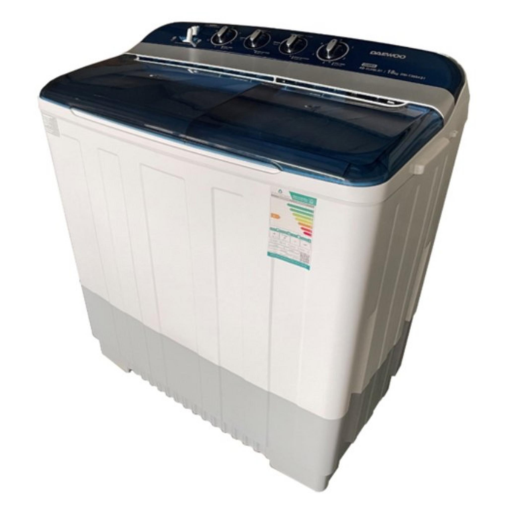 Daewoo 18 KG Twin Tub Washer (DW-T360AS1) - White Price in Kuwait - Xcite Daewoo 18 KG Twin Tub Washer (DW-T360AS1) - White Price in Kuwait - Xcite