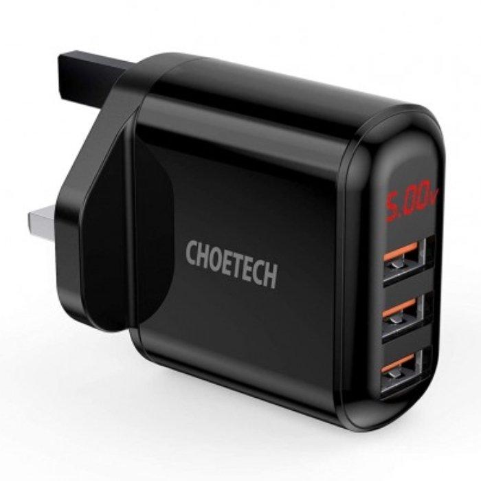 Choetech 3 USB-A Ports Wall Charger | Xcite KSA