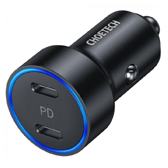 Choetech Dual USB-C Car Charger 36W | Xcite KSA