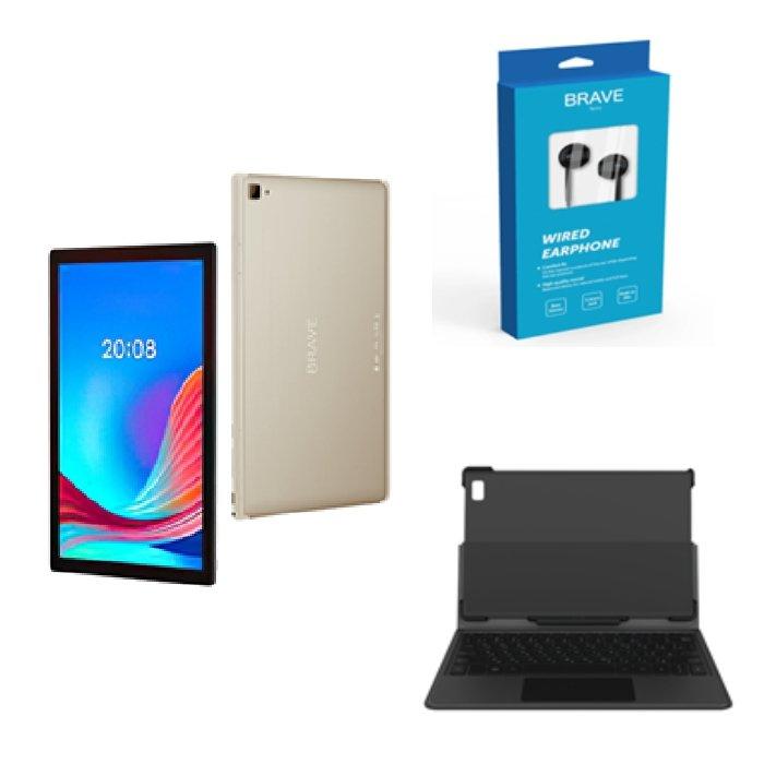 Brave Vaso 10-inch Tablet Gold | Xcite KSA