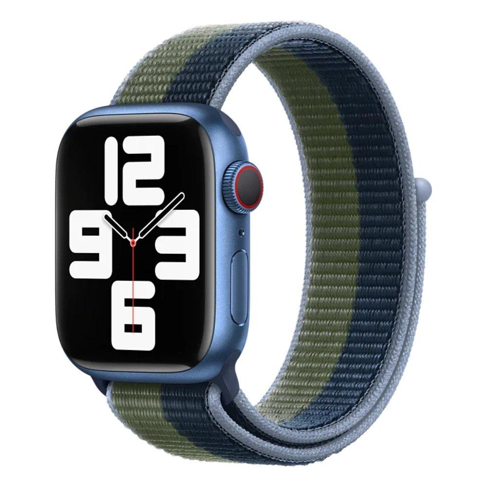 Apple Abyss Sport Loop Band Blue/Moss Green 41mm Price in Kuwait - Xcite