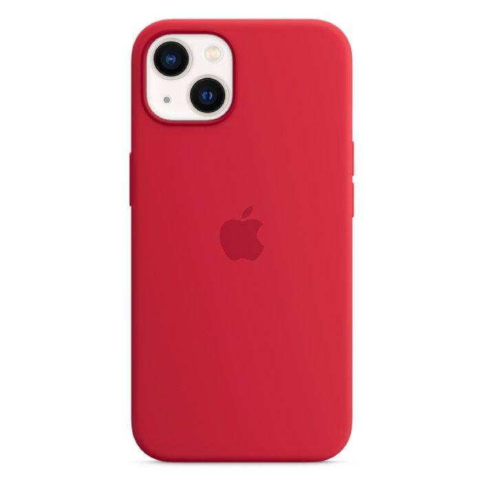 سعر Apple iPhone 13 Silicone Case with MagSafe - Red في الكويت - اكسايت