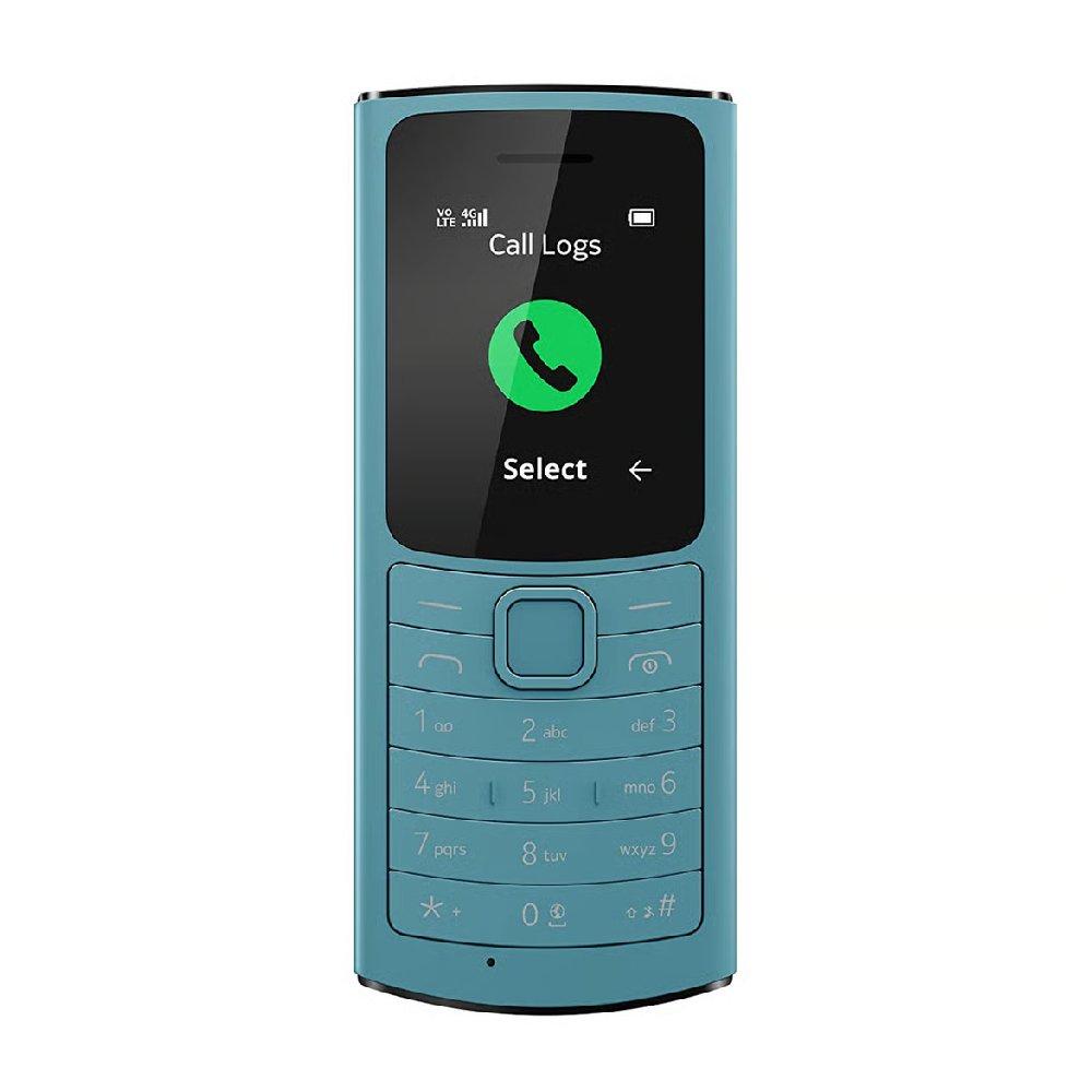 NOKIA 110 4G 1.8-inch Phone, 128MB/48MB - Aqua Blue| Xcite