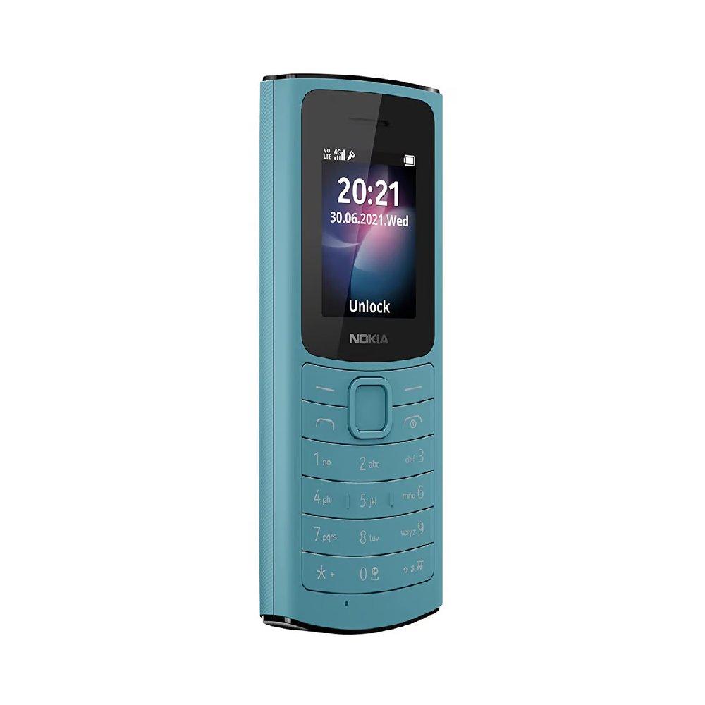 NOKIA 110 4G 1.8-inch Phone, 128MB/48MB - Aqua Blue| Xcite