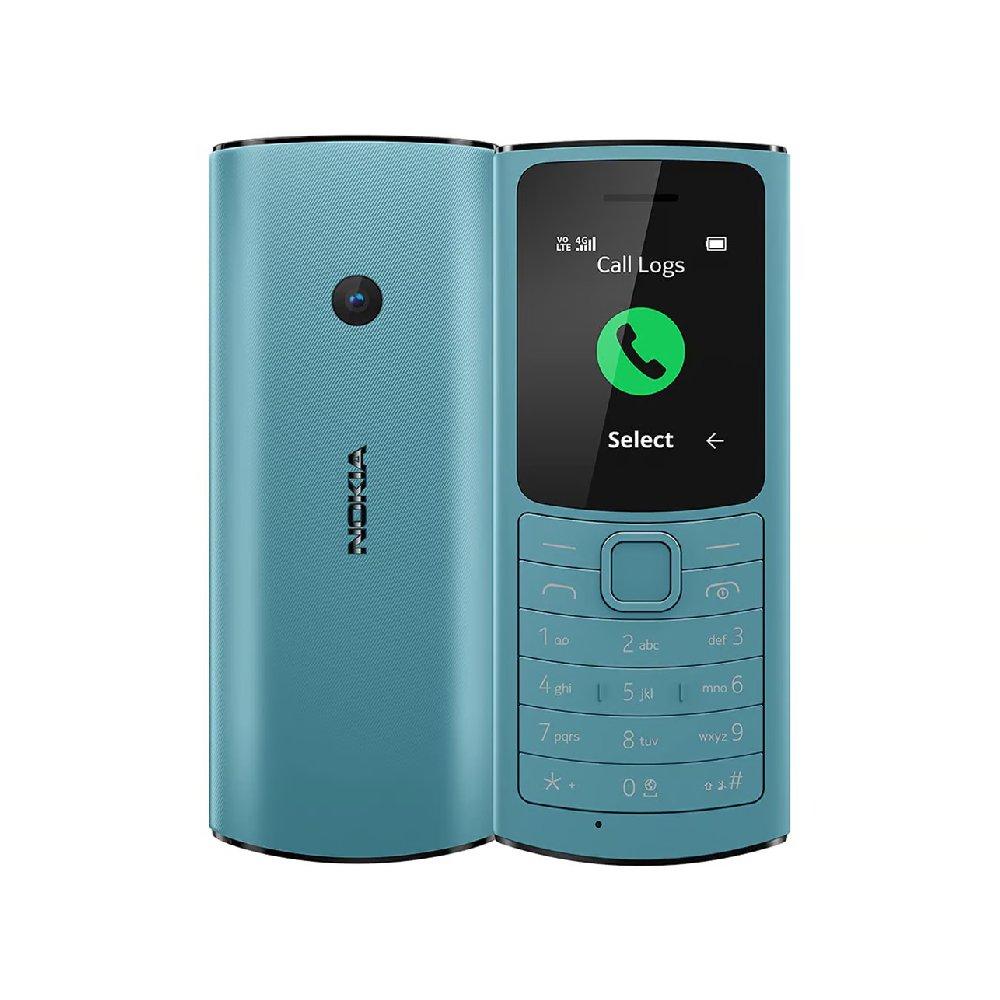 NOKIA 110 4G 1.8-inch Phone, 128MB/48MB - Aqua Blue| Xcite