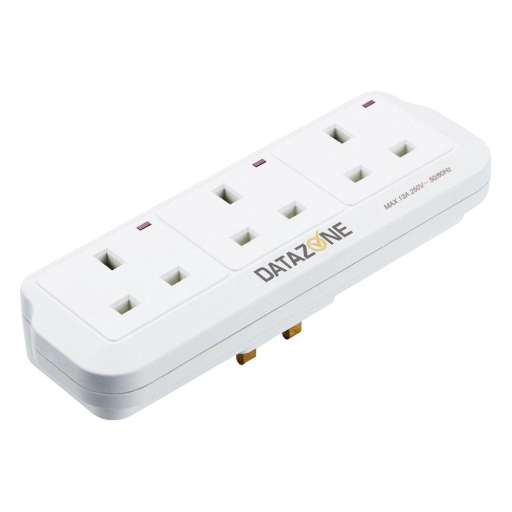 Datazone 3-way Power Socket Adapter Price | Shop Online - Xcite KSA
