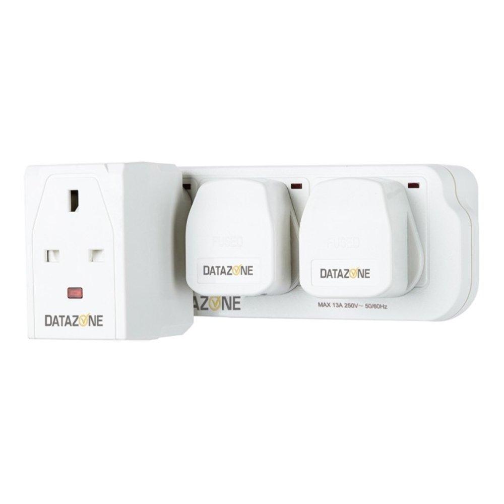 Datazone 3-way Power Socket Adapter Price | Shop Online - Xcite KSA