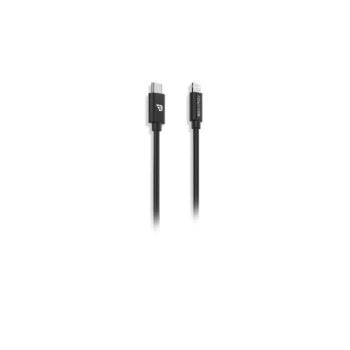 Baykron USB Type-C To Lightning Cable, 1.2m- Black- Xcite Kuwait
