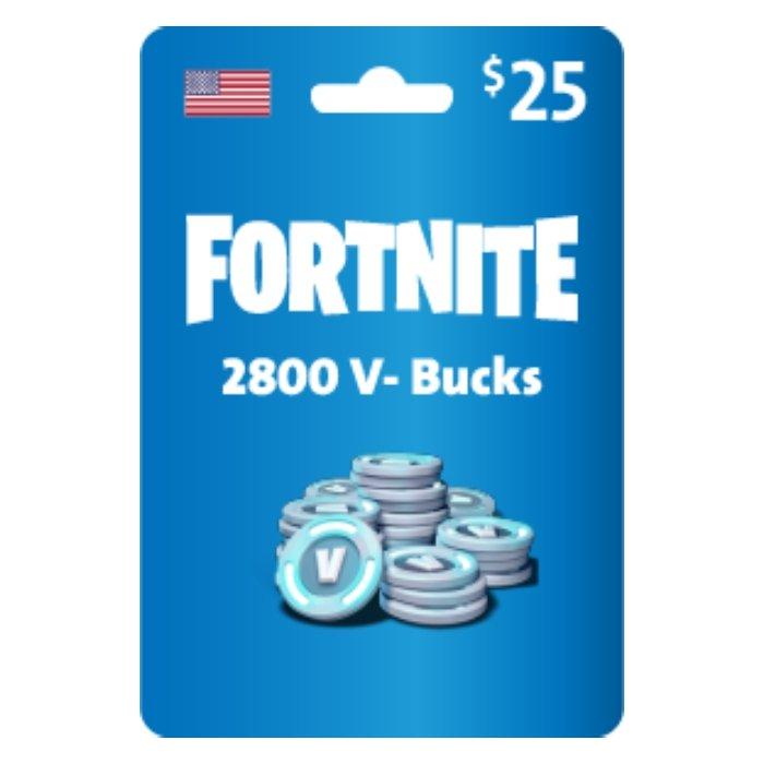 Fortnite $25 Card - 2800 V-Bucks (US Store) Price | Shop Online - Xcite ...