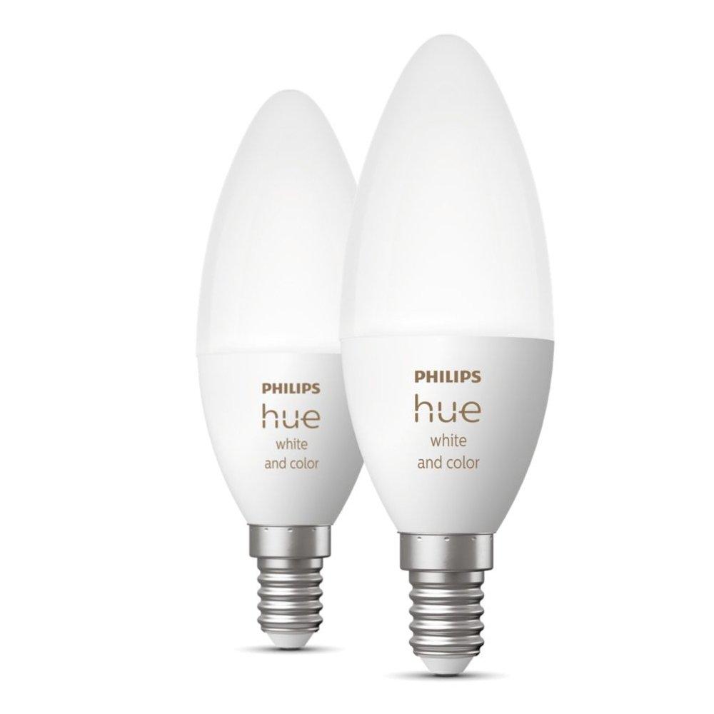 Philips Hue B39-E14 4W Candle - 2 Pieces Price | Shop Online - Xcite Kwait