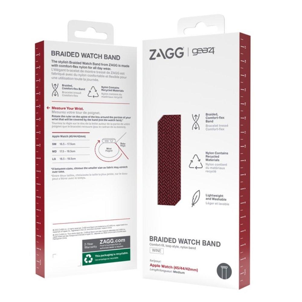 Gear4 Braided Band Apple Watch 45/44/42mm - Maroon| Xcite