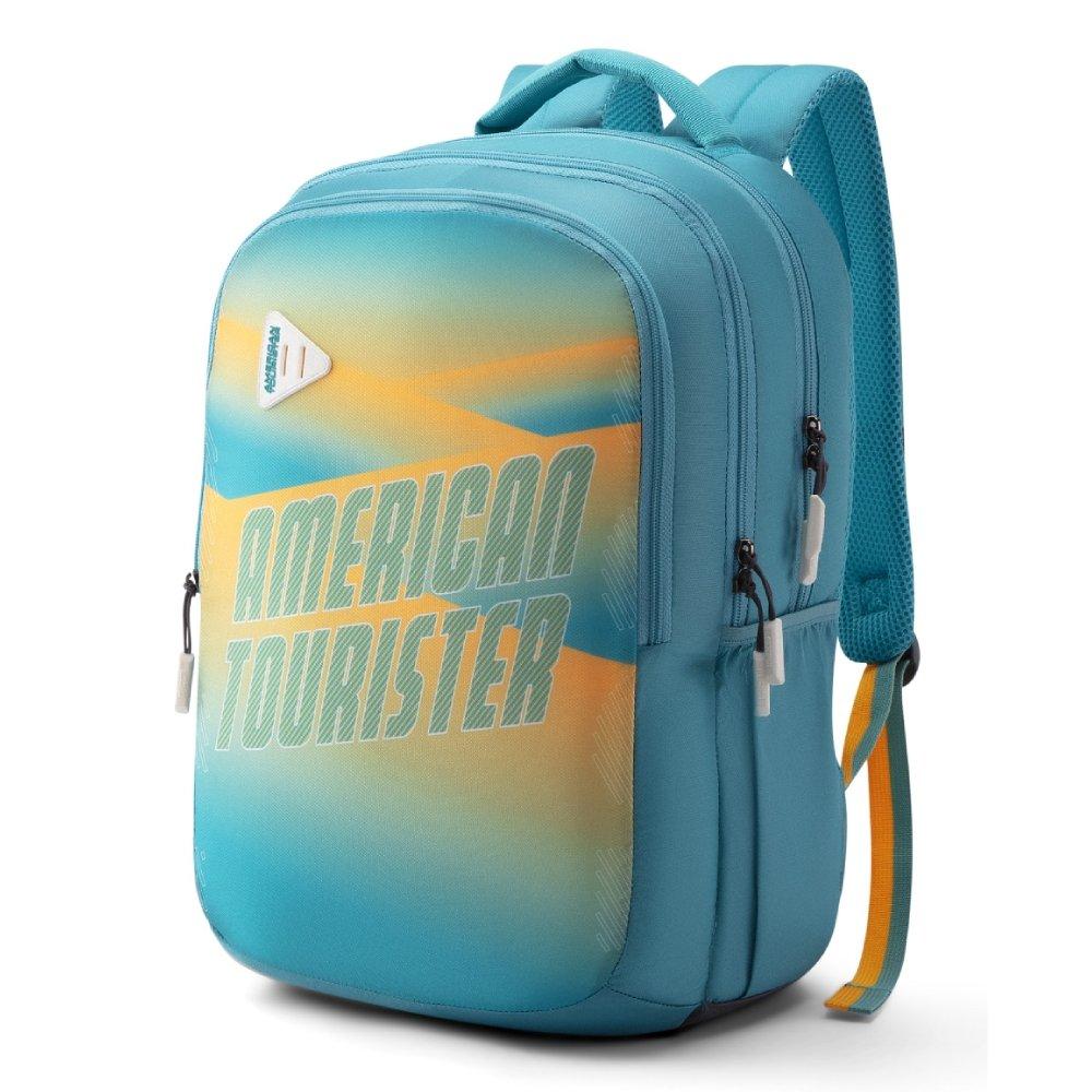 American Tourister Sest Plus Backpack - Grey/Yellow Price | Shop Online ...