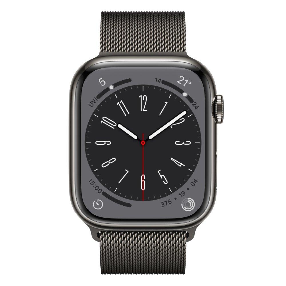 Apple Watch Series 8 GPS + Cellular 45mm Graphite Stainless Steel Case ...