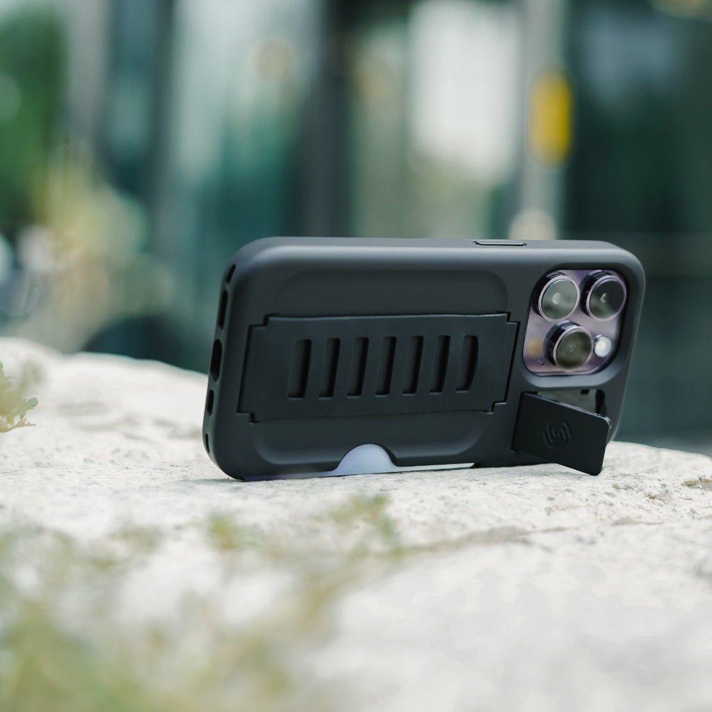 Grip2U Boss Case w/Kickstand + Wallet for iPhone 14 Pro Max - Black ...