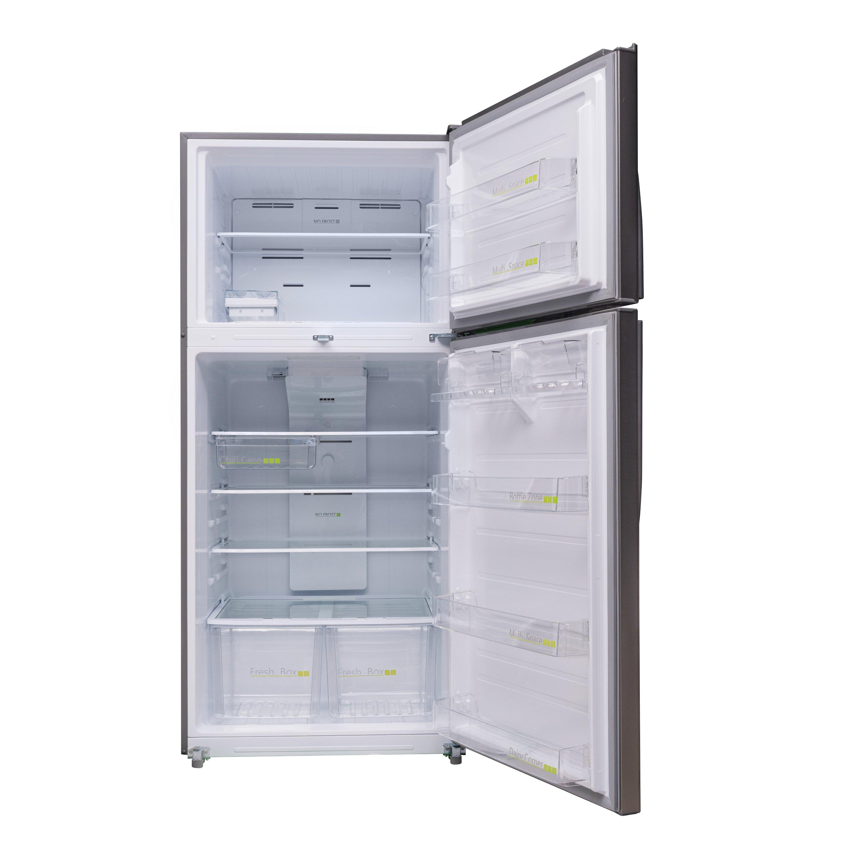 سعر Midea 23 CFT Refrigerator Top Freezer (HD848FS1) Stainless steel في ...