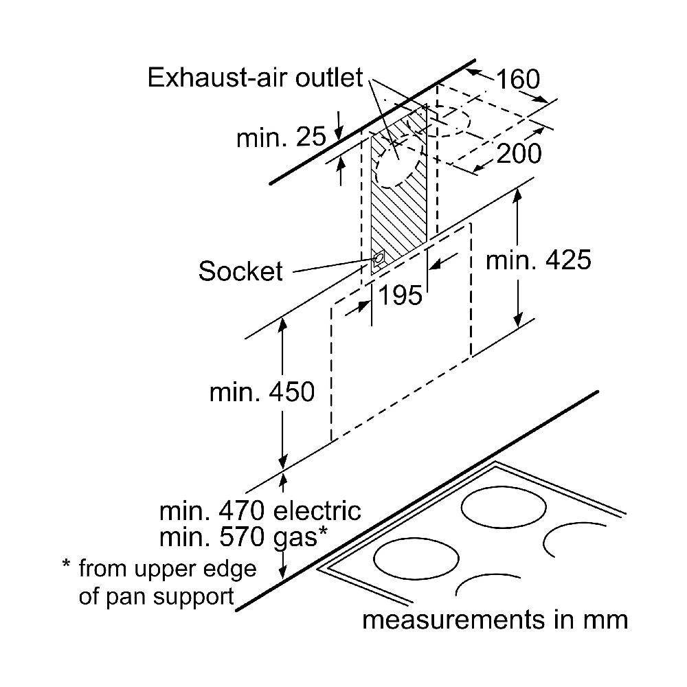 BOSCH wall-mounted cooker Chimney Hood Price - Xcite Kuwait