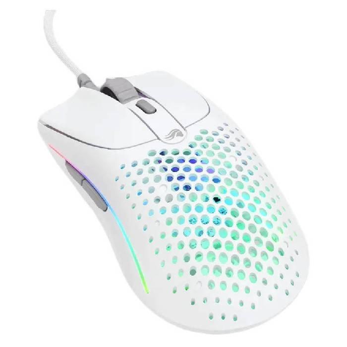 Glorious Model O2 Wired RGB Gaming Mouse Matte White| Xcite