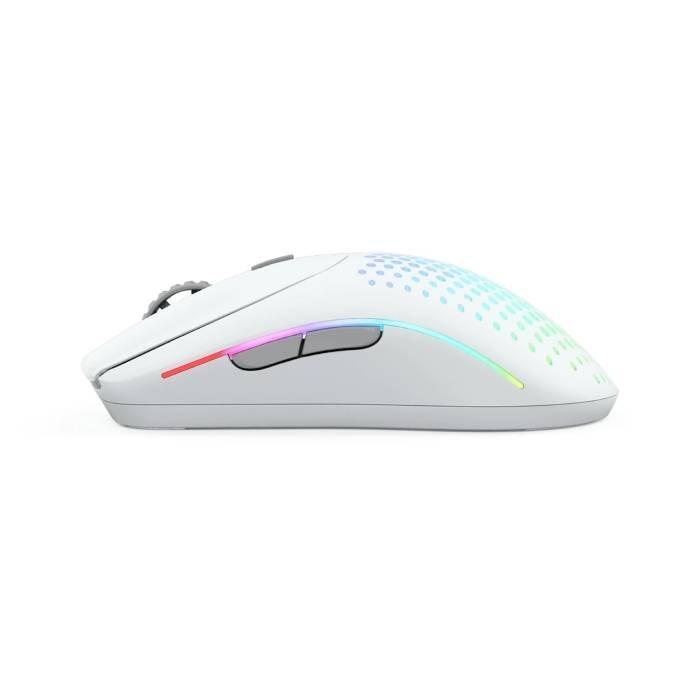 Glorious Model O2 Wireless RGB Gaming Mouse White| Xcite