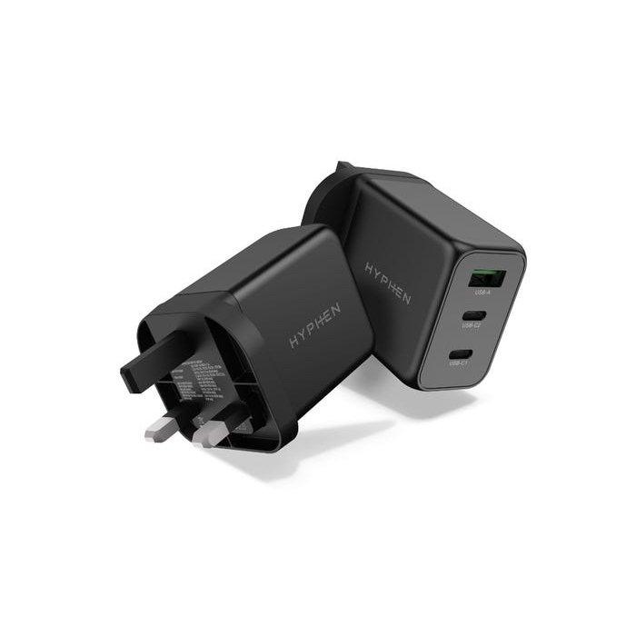 Hyphen 65W Adaptor, UK Plug, HPA-G65WUKB78114 - Black| Xcite