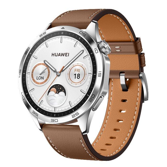 Huawei Watch GT4, 46mm, Stainless-Steel, Brown| Xcite Kuwait