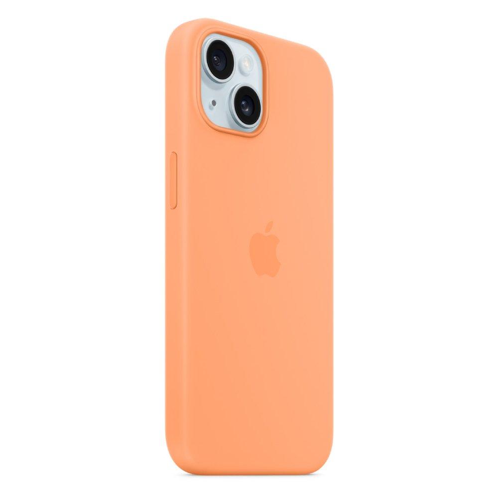 iPhone 15 Orange Sorbet Silicone Case with MagSafe