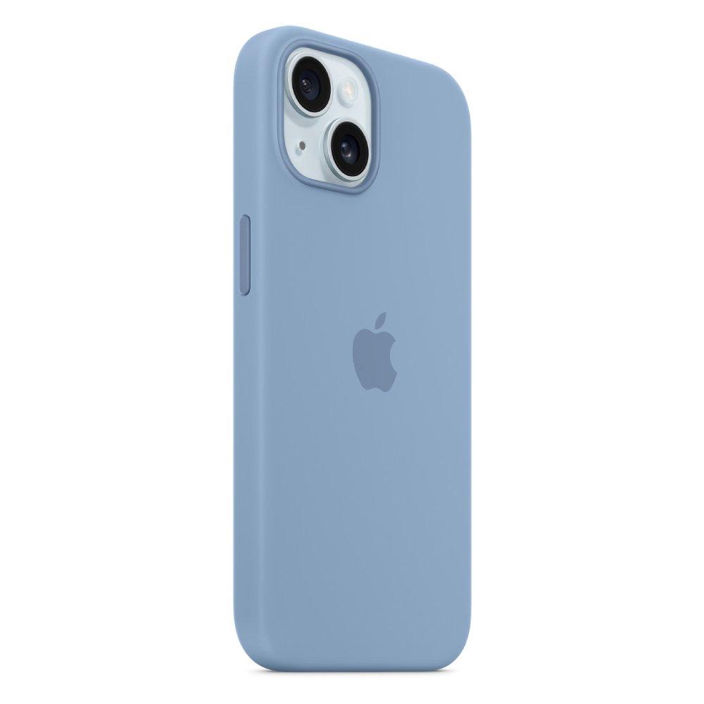 iPhone 15 Winter Blue Silicone Case with MagSafe