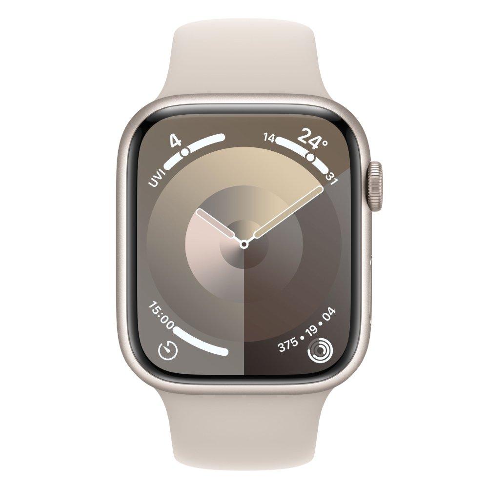 Apple Watch S9 GPS 45mm Starlight S/M Sport Band in Kuwait