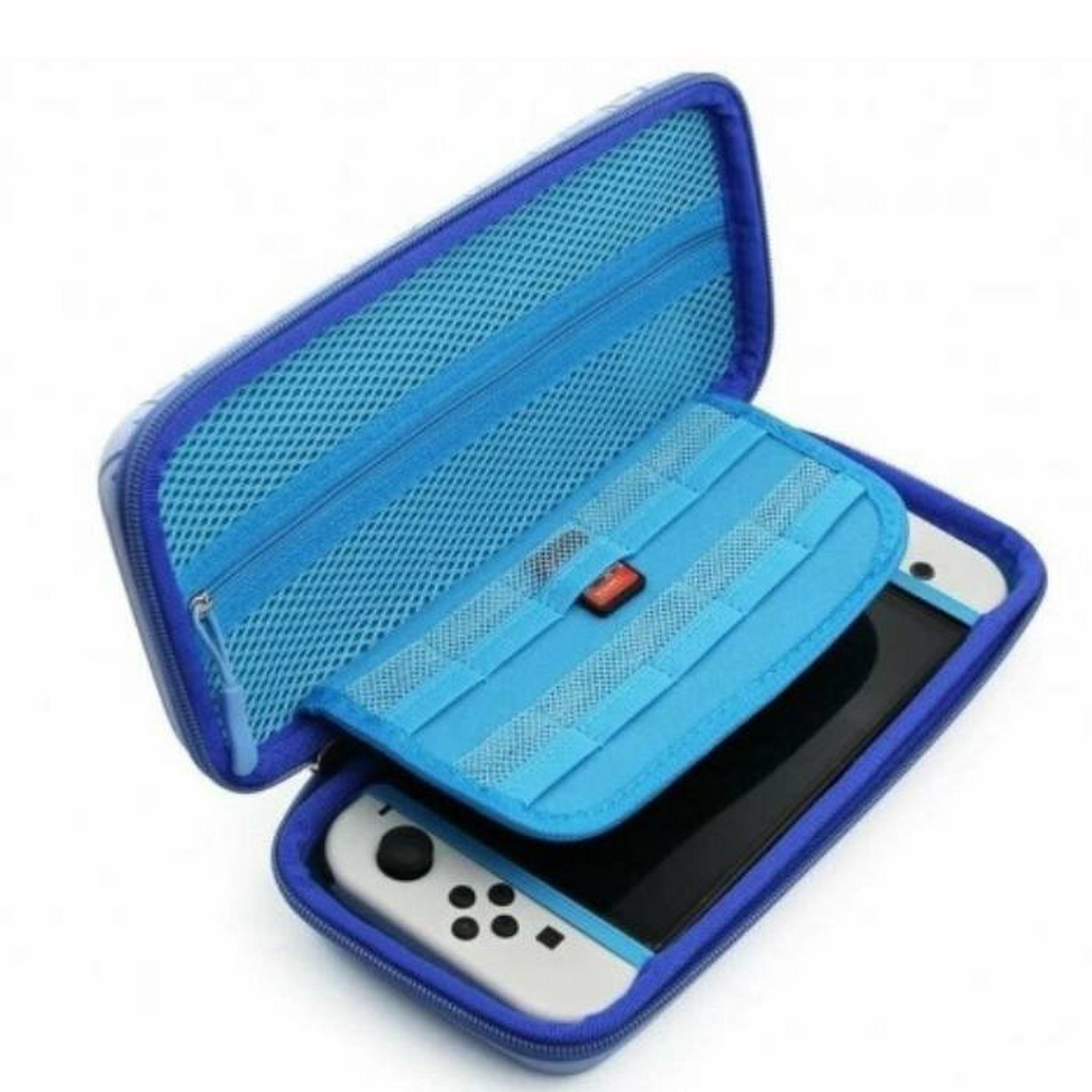 Dobe Nintendo Switch/Switch OLED Storage Case – Blue | Xcite Dobe Nintendo Switch/Switch OLED Storage Case – Blue | Xcite