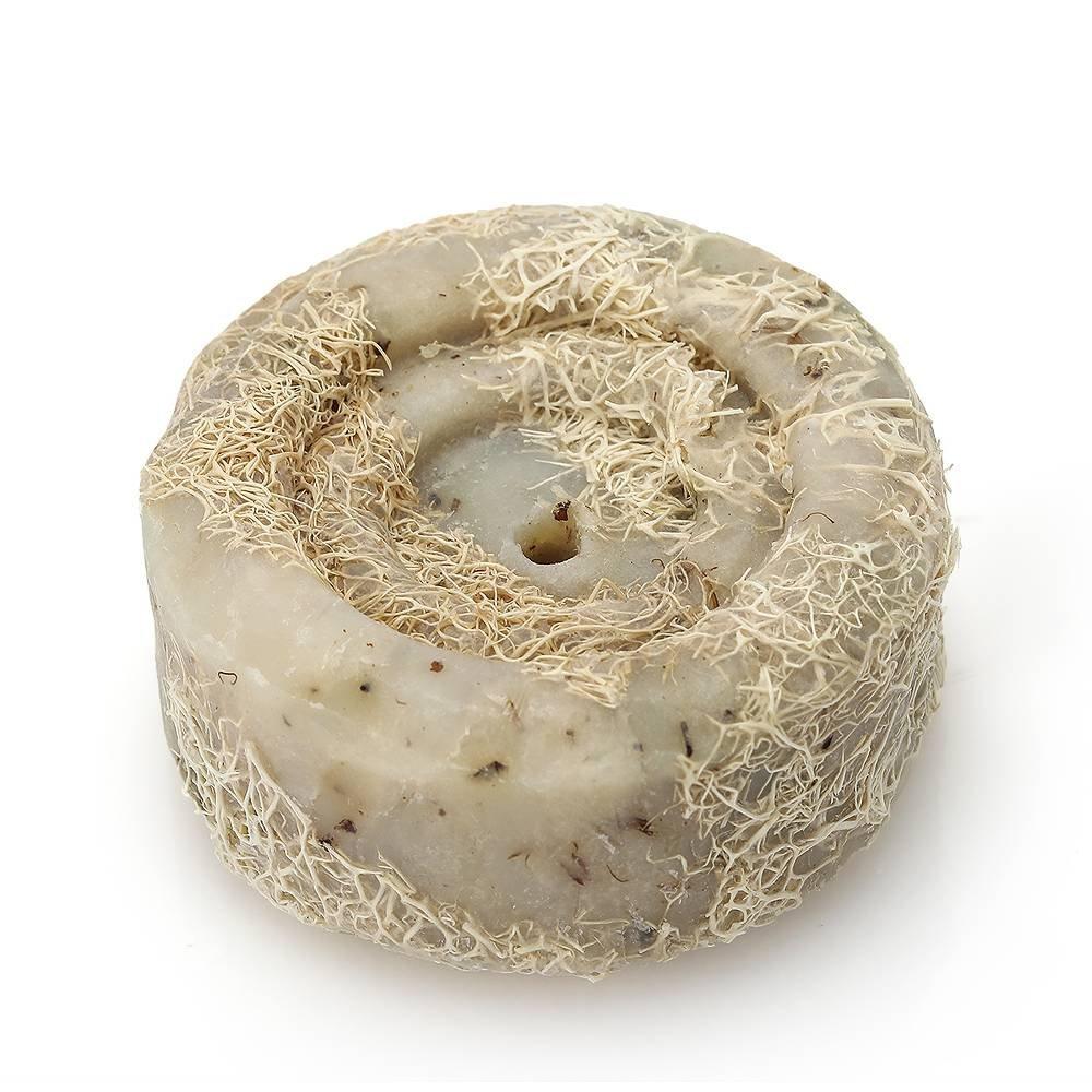 Khan Al Saboun Lavender Soap with Loofah 70 g| Xcite Kuwait