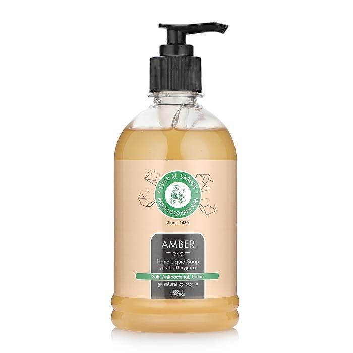 Khan Al Saboun Liquid Soap 500ml Amber scented| Xcite