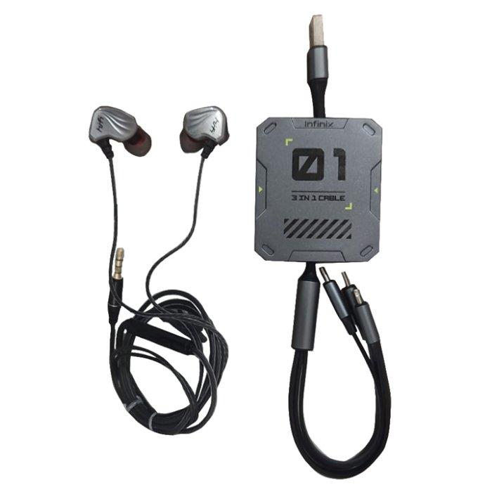 FOC INFINIX Earphone + 3-in-1 Cable Price in Kuwait - Xcite