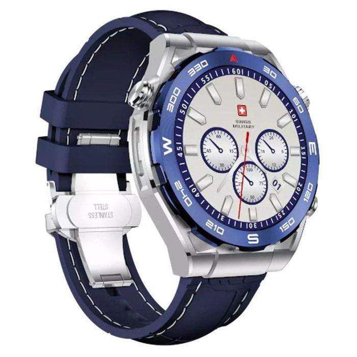 Swiss Military Dom 3 Smart Watch Silicone Strap Blue| Xcite