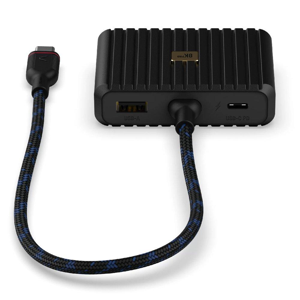 UNISYNK 8 Port USB-C Hub V2 laptop charger 100W Black| Xcite