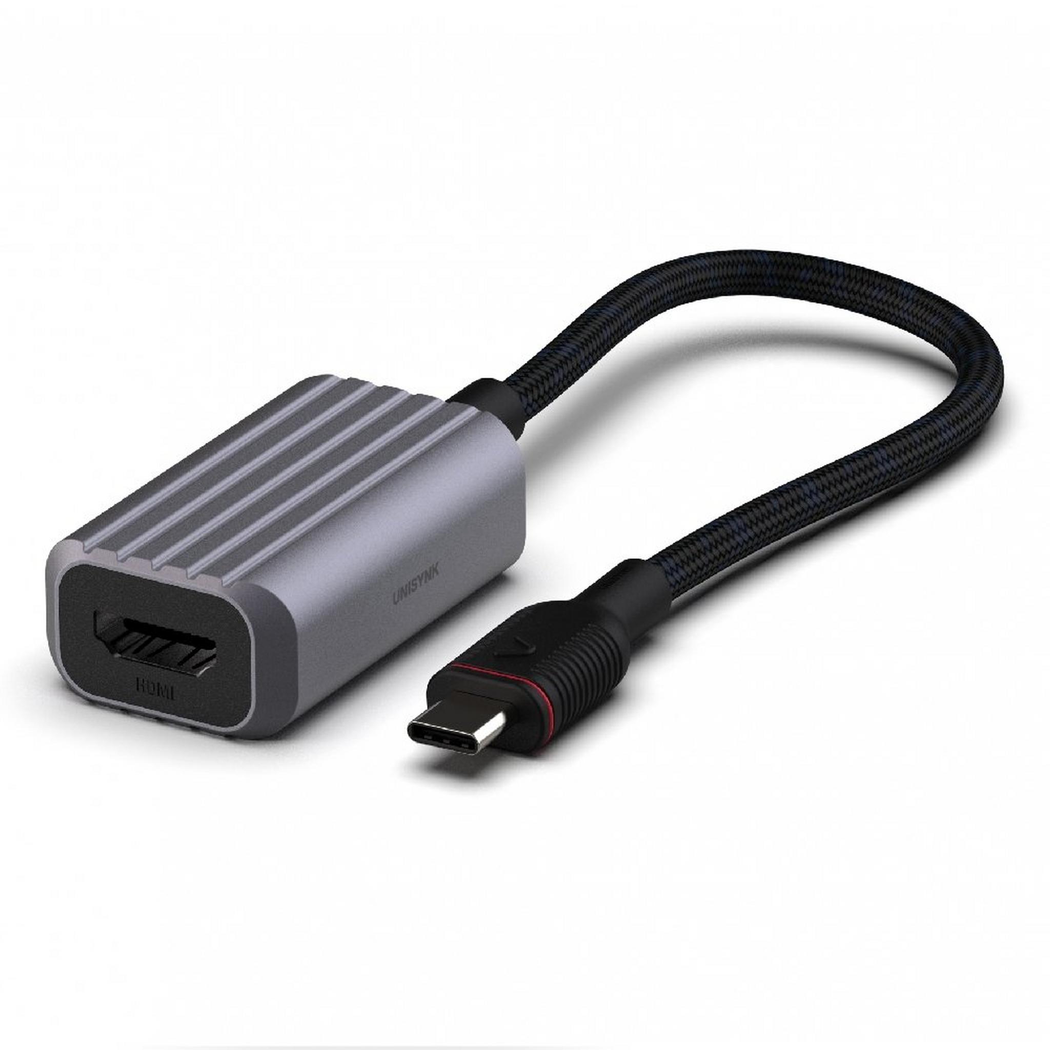 UNISYNK USB-C to HDMI 4K Adapter 10378 Grey| Xcite Kuwait UNISYNK USB-C to HDMI 4K Adapter 10378 Grey| Xcite Kuwait